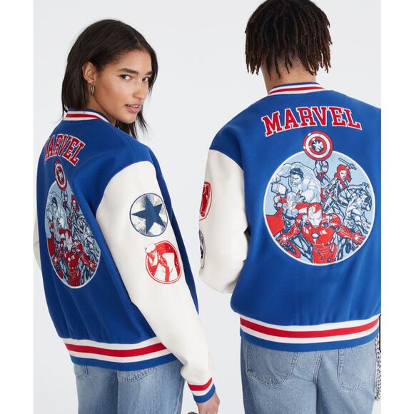 Marvel | Jackets & Coats | Marvel Aero The Avengers Varsity Bomber ...
